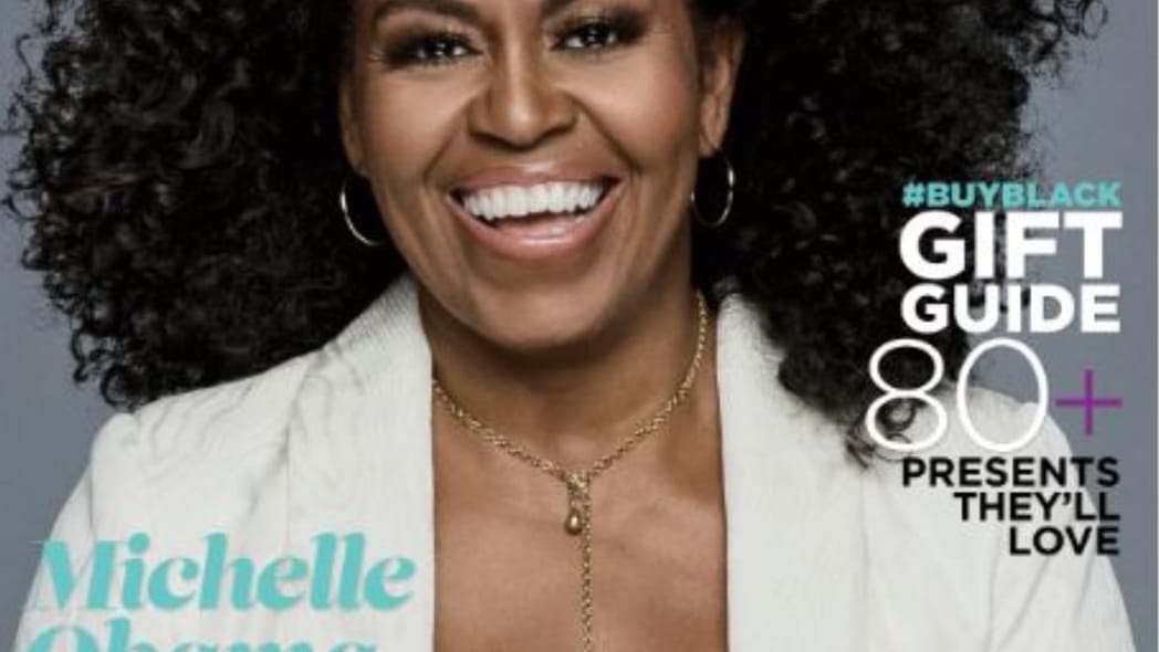 Michelle Obama looks becoming on the cover of Essence magazine