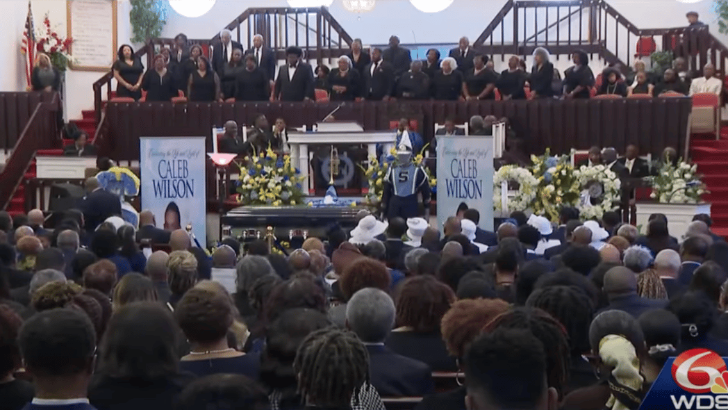 Hundreds come out to pay their respects to Caleb Wilson during ...