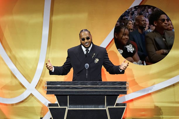 Carmelo Anthony honors his children in emotional Hall of Fame speech ...