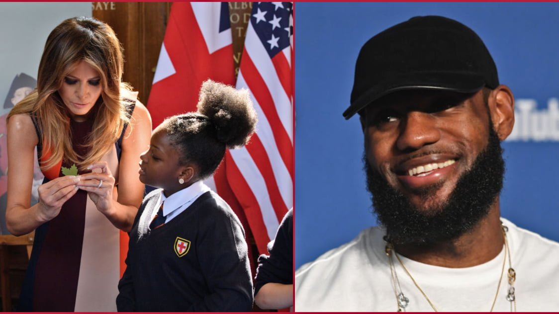 First Lady Melania backtracks on her praise of LeBron James because ...