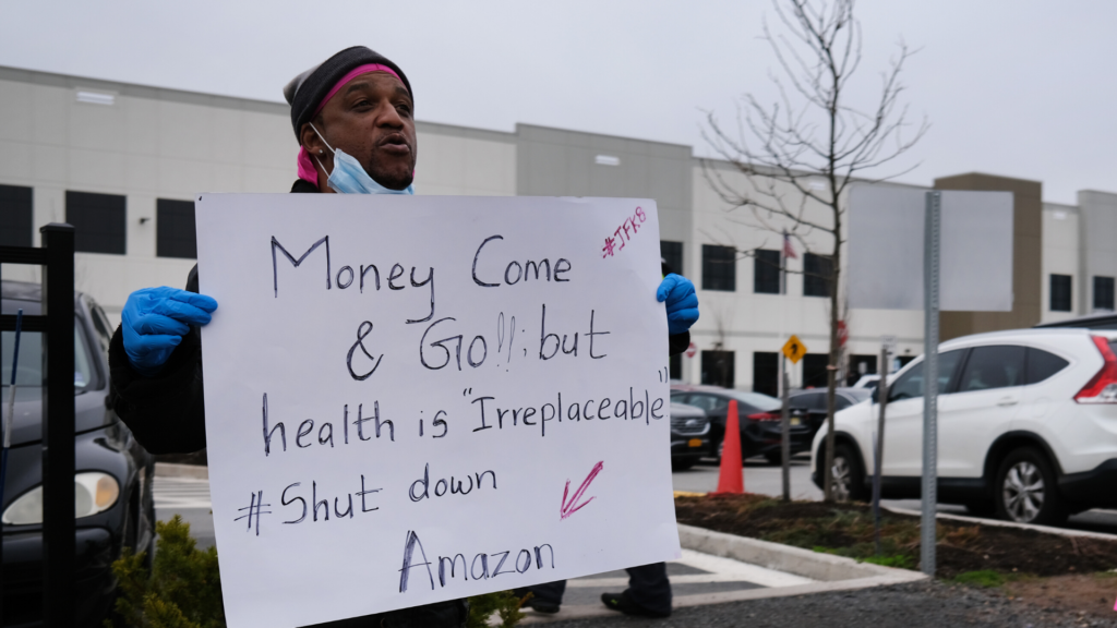 Amazon workers walk out on the job in protest of coronavirus