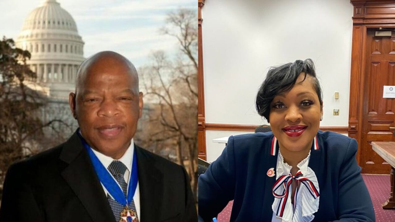 Woman pardoned by Trump challenges Rep. John Lewis for Congressional seat