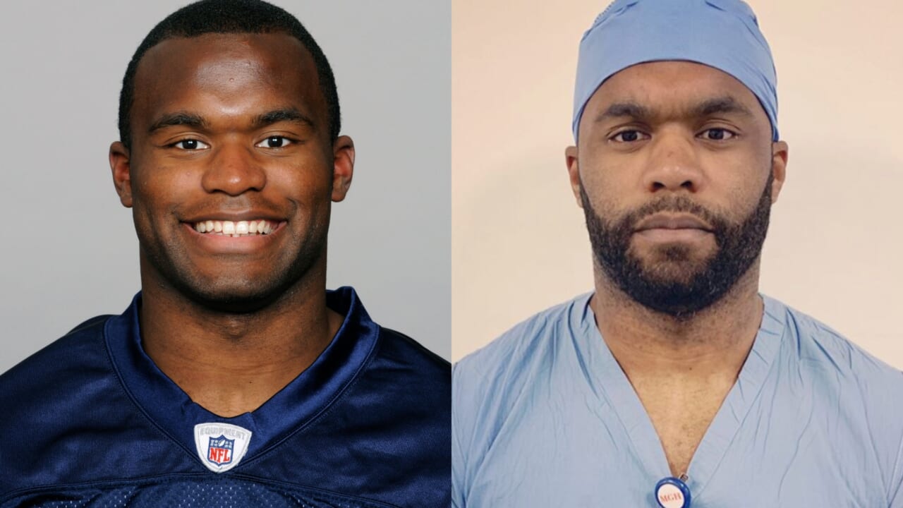 Ex-NFL player trades in helmet for scrubs to combat COVID-19