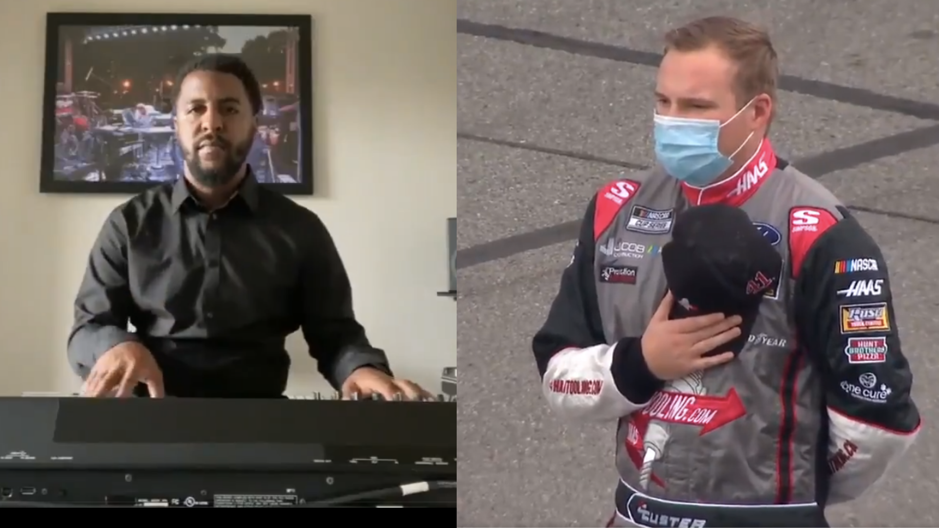 'Lift Every Voice and Sing' played as intro to national anthem at NASCAR