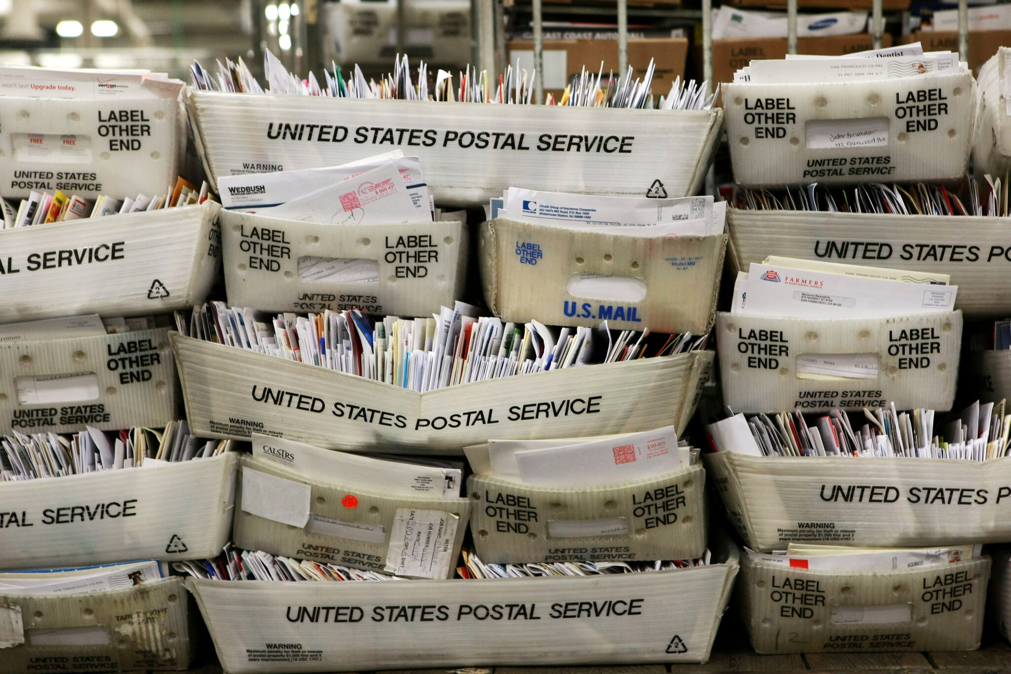 Postal service informs managers not to reconnect mail sorting machines ...