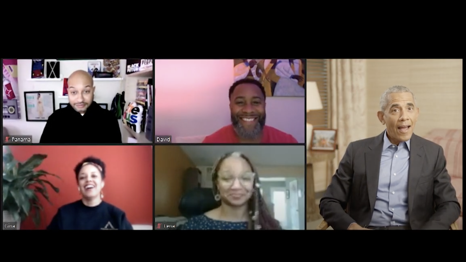 Barack Obama surprises Black book club, gushes over 'fashion icon' wife