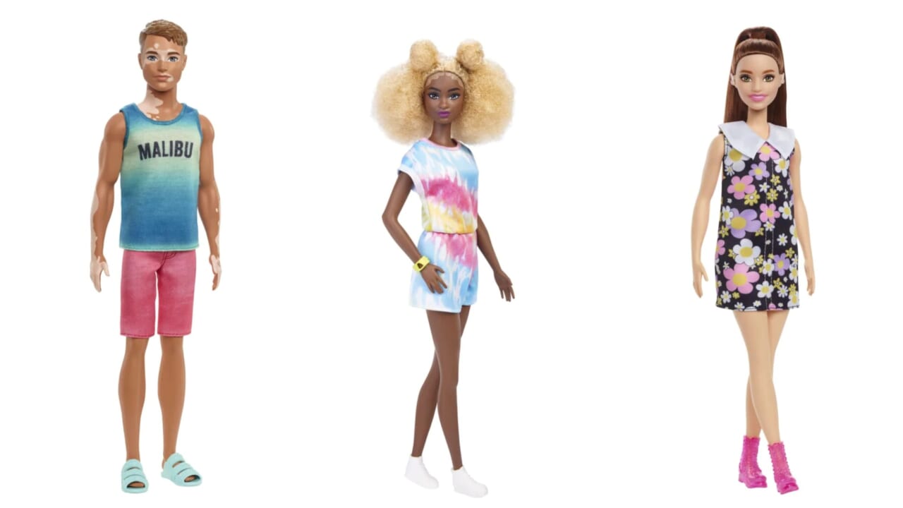 Mattel diversifies Barbie & Ken with afros, vitiligo and hearing aids
