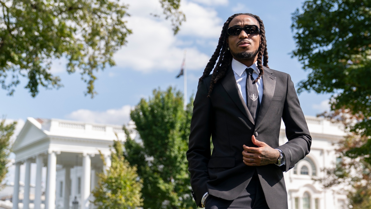 Quavo hosts summit against gun violence featuring VP Kamala Harris on ...