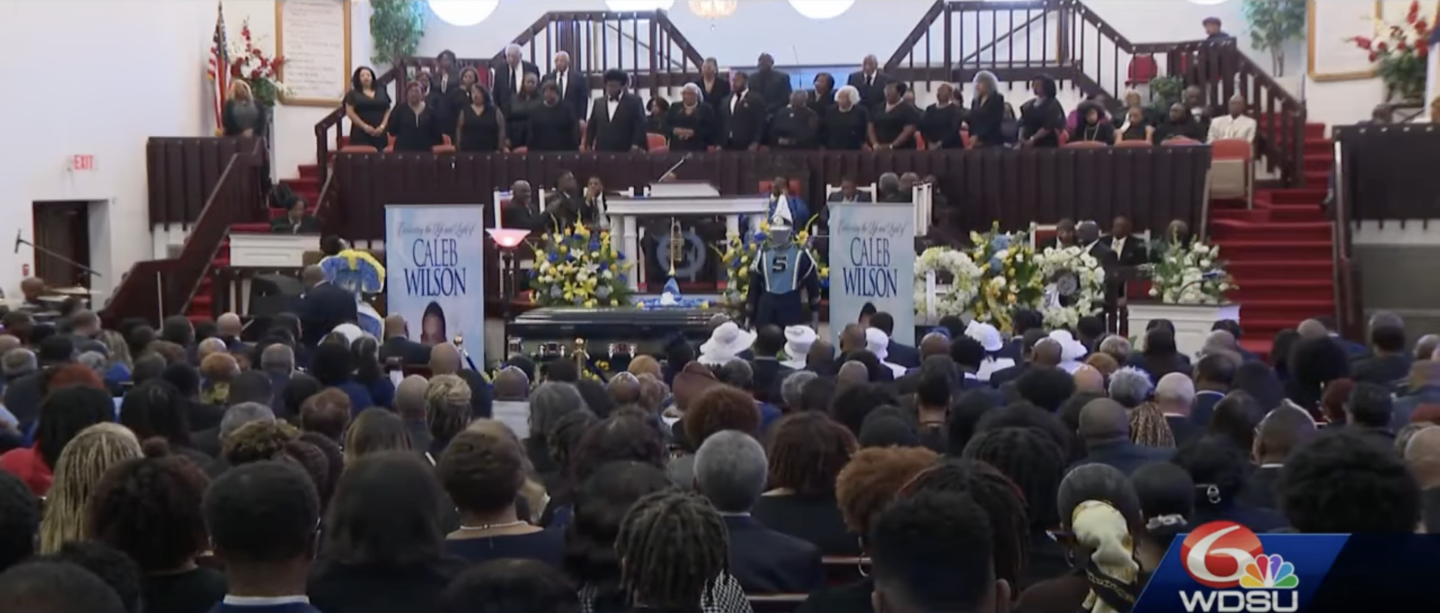 Hundreds come out to pay their respects to Caleb Wilson during ...